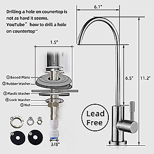 Geekpure K6 Water Faucet for Reverse Osmosis RO System-Chrome