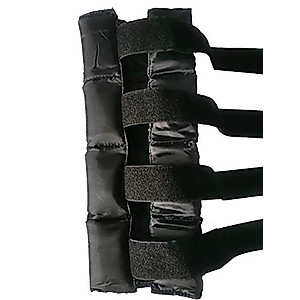 NRTFE Ice Boot for Horses, Horse Ice Pack Leg Wraps Compression Pad (Black)
