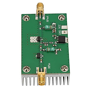 1-512MHz 1.6W Wideband Low Power RF Amplifier Broadband RF Low Power Amplifier with Heat Sink for Shortwave FM Ham Radio
