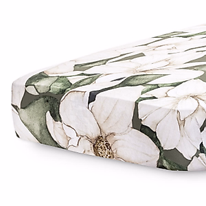 Pobibaby Premium Sheets Zephyr (Single Magnolia Crib Sheet)