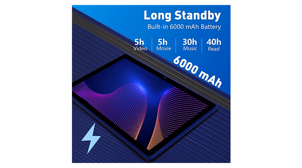 Android 11 Tablet 10 Inch, AX WiFi 6 Tablet+2.4&5GWifi,3GB RAM 32GB ROM ...