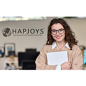 HAPJOYS Women's Reading Glasses Blue Light Blocking Computer Readers +0.75 for Women Blue Ray Cheaters 4 Pack Anti Glare Reduce Eyestrain Protect Eyes