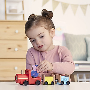 Peppa Pig Toys Wooden Toy Train Made from Responsibly Sourced Wood, Wooden Toys for 2 Year Old Girls and Boys and Up (Amazon Exclusive)
