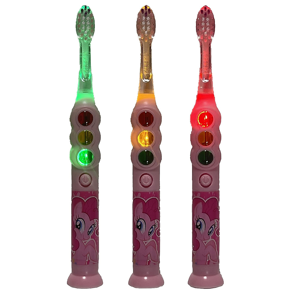 LE Products My Little Pony 4 Piece Oral Hygiene Bundle with Flashing Light Timer Toothbrushes