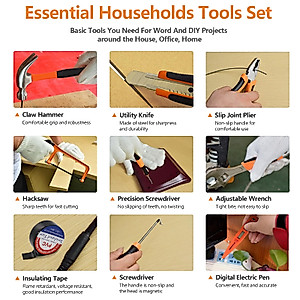 tool kit box set 95pc,Small cordless with power drill bit,Car Tools kit or Portable Case,Thanksgiving Day Travel electric drill ToolKit，Handyman Repair for home Men/Women tools Gifts