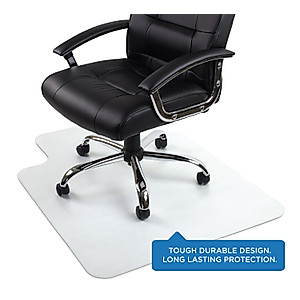 Mount-It! Office Chair Mat for Hardwood Floor, Clear Computer Chair Floor Protector, Use in Home or Office on Wood, Tile, Linoleum, Vinyl, or Carpet, 47" x 35.5" (MI-7818A)