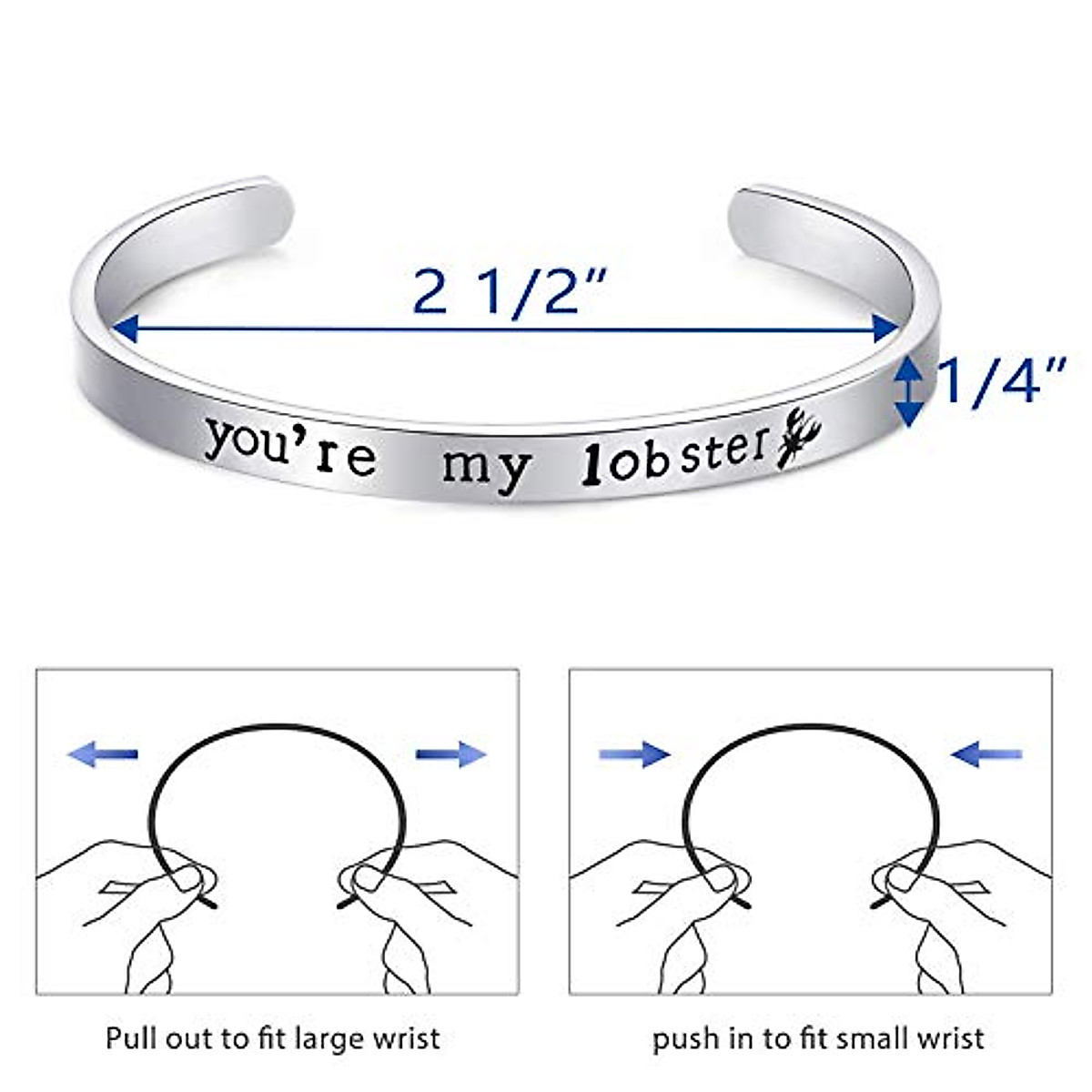 LParkin You're My Lobster Bracelet Friends Inspired Bracelets Friends Jewelry (Cuff)