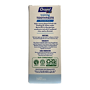 Orajel Toddler Training Toothpaste Tooty Fruity Flavor 1.50 Oz (Pack of 3)