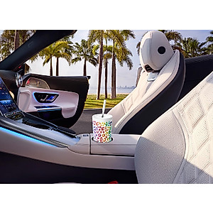 Meoky 40 oz Tumbler with Handle and Straw, 24 oz Insulated Tumbler with Lid and Straw, Stainless Steel Vacuum Insulated Tumbler, Keeps Cold, 100% Leak Proof, Fits in Car Cup Holder (Kiss)