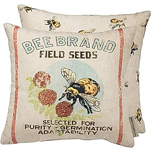 Primitives by Kathy Feedsack-Inspired Throw Pillow, 1 Count (Pack of 1), Bee Brand