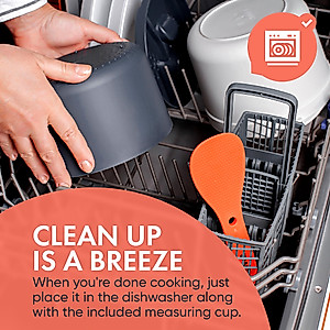 Zwippy Microwave Rice Cooker Steamer and Pasta Cooker with Strainer - Mess-Free Design, Dishwasher Safe, Cooks Up to 8 Cups