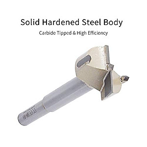 TIDEWAY Forstner Drill Bit Woodworking Hole Saw Wood Cutter Dia 1-1/4"(32mm)