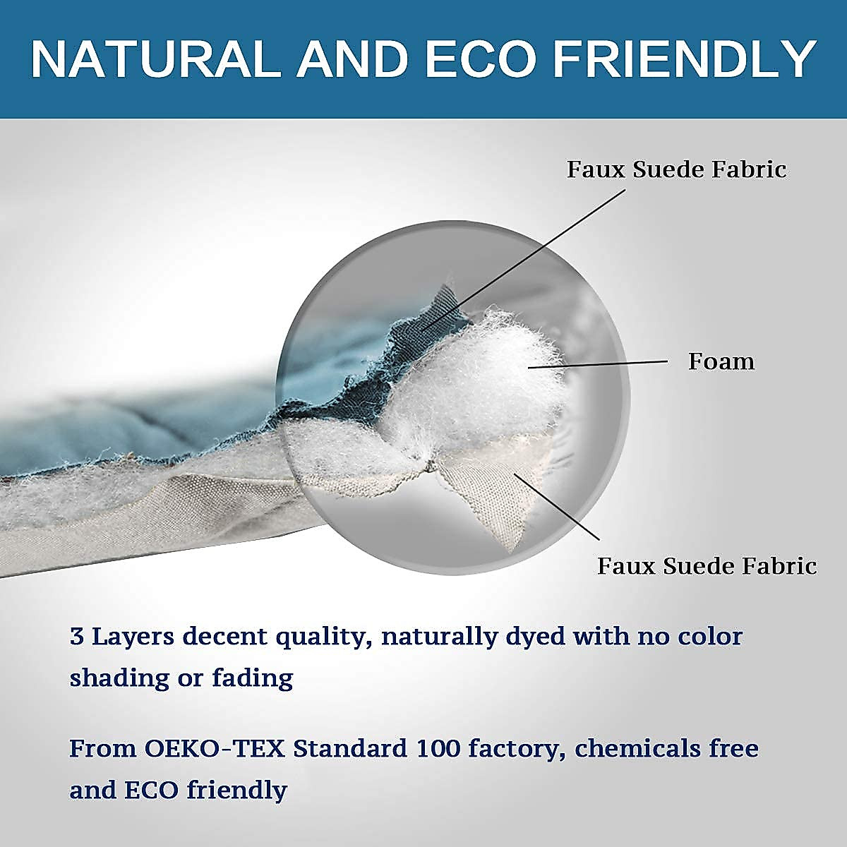 H.VERSAILTEX Reversible Chair Cover Furniture Protector Anti-Slip Couch Cover Water Resistant 2" Elastic Straps Chair Slipcover Pets Fit Sitting Width Up to 21" (Chair:75" x 65", Cameo Blue/Beige)