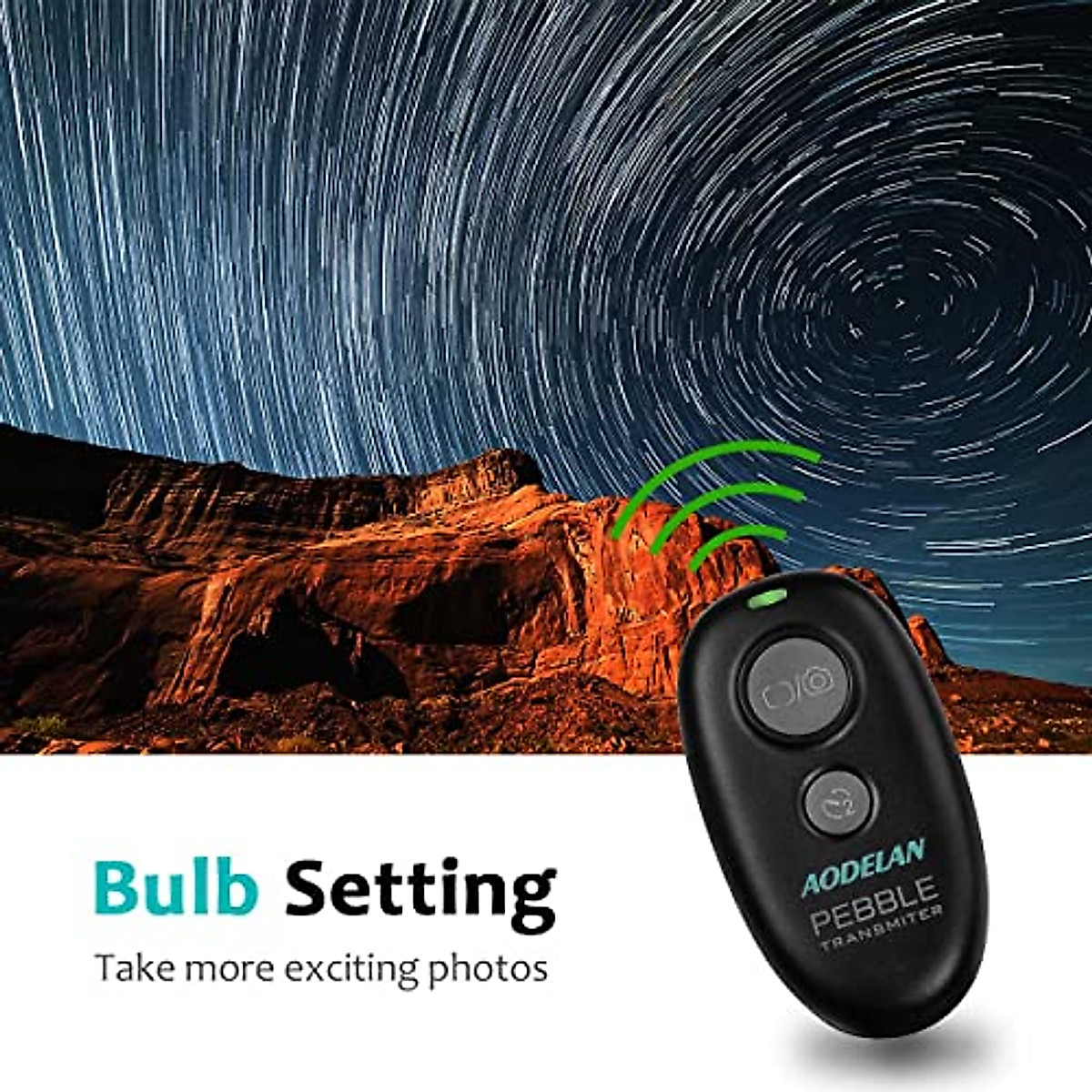 Camera Remote Control Wireless Shutter for Canon EOS RP, R6, ROS RP, Rebel T6, T7, T5, T3, SL2, 5D Mark II, 5d Mark iii, 5d Mark iv, 6D Mark II, 7d Mark ii, 7D Series, 5D Series; for Fujifilm X-T3