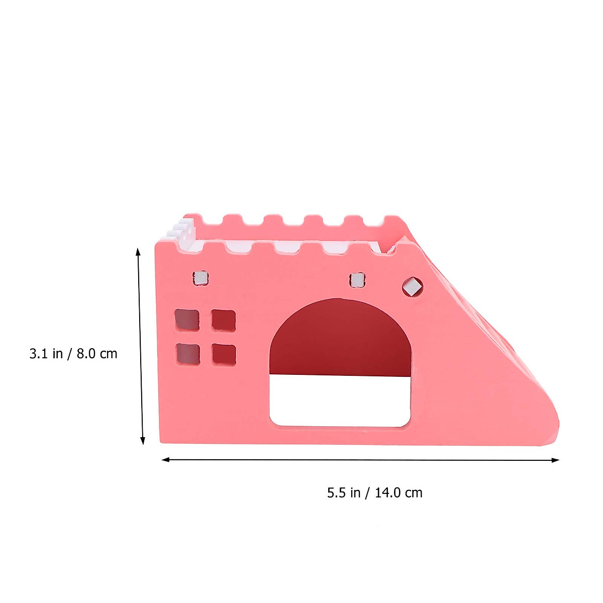 1pc Little Pet Staircase Villa Hamster Habitat Small Hamster Toys Wooden Hamster Hut Novel Hamster House Hamster Villa Pet Supply Small Pets Toys Pet Playing House