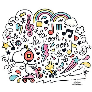 CafePress Snoopy Skating To Music 15 Oz Ceramic Large Mug Ceramic Coffee Mug, Tea Cup 11 oz