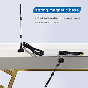 Dual Band Long Range WiFi Antenna (4-Pack), Eifagur 9dbi 2.4GHZ 5GHZ 5.8GHZ RP-SMA Connector with Magnetic Base for IP Camera WiFi Router Computer Network Devices Wireless Range Extender