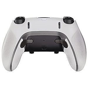 PlayVital Ninja Edition Glow in Dark Anti-Slip Half-Covered Silicone Cover Skin for ps5 Edge Controller, Ergonomic Protector Soft Rubber Case for ps5 Edge Wireless Controller with Thumb Grips - Green