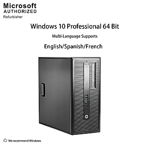 HP EliteDesk 800 G2 6th Gen Tower Business Desktop Computer, Intel Core i5 6500 up to 3.6GHz, 16G DDR4, 512G SSD, 2T, WiFi, BT 4.0, USB 3.0, VGA, DP, Win 10 64-Bit Supports EN/ES/FR(CI5)(Renewed)