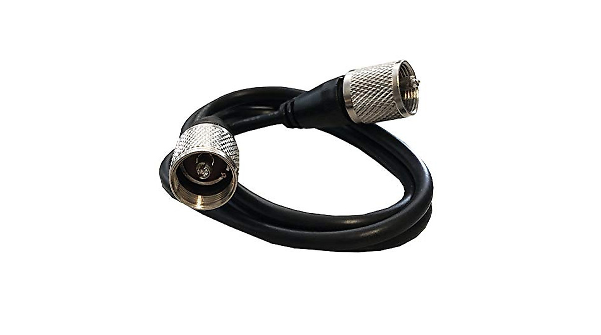 RG58A/U PL-259 Coax Cable Jumper | 3 Ft for Ham/CB Radio