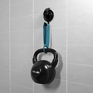 SOCONT Suction Cup Hooks for Shower, Heavy Duty Vacuum Shower Hooks for Inside Shower, Matte Black-Plated Plished Super Suction for Kitchen Bathroom Restroom, 6 Pack