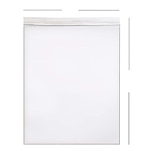 AM-Ink 50-Pcs 20x24 Poly Self Sealing Storage Reclosable Resealable Clear Plastic Bags 2 MIL
