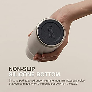 LocknLock Metro Bottle Double-Wall Insulated Stainless Steel with Silicone Handle, 16 oz, Navy