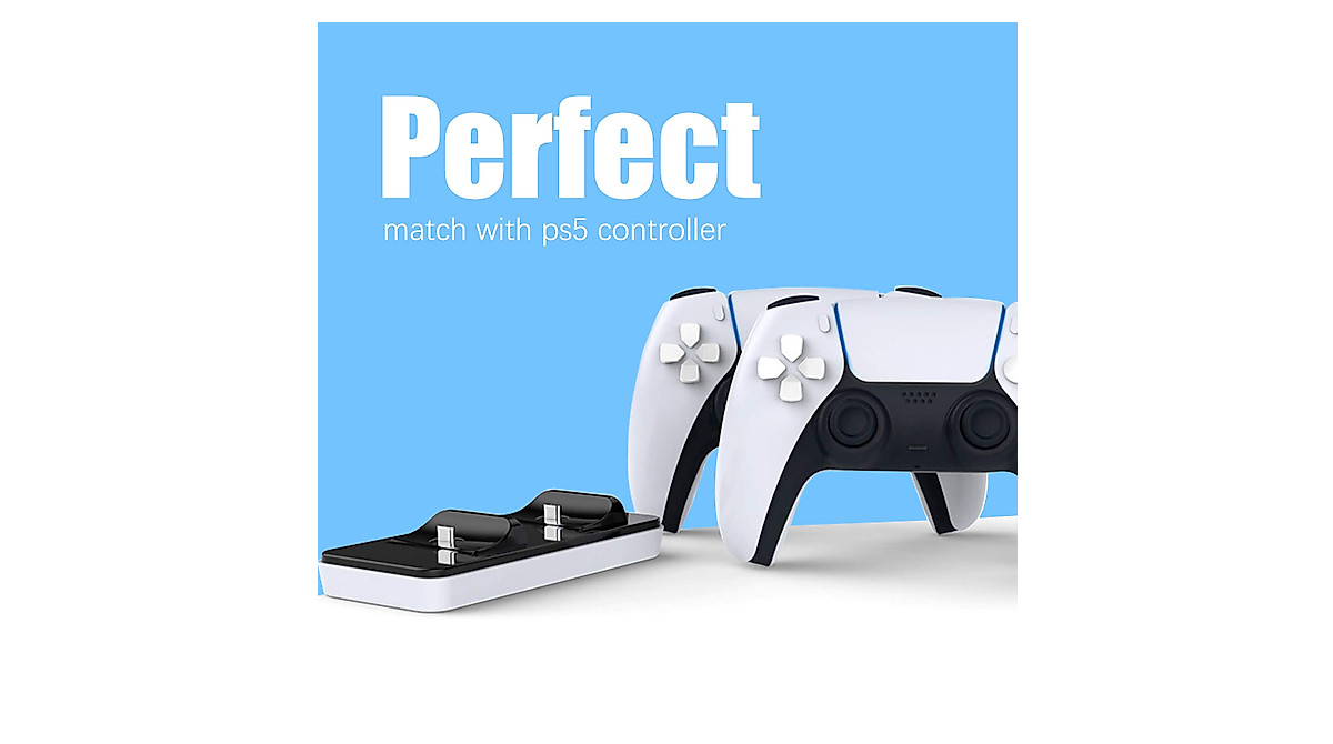 ECHZOVE PS5 Pro Controller Charger, PS5 Dual Sense Controller Charging ...