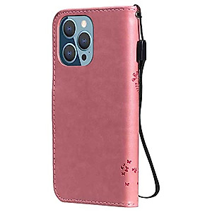 Fansipro Phone Cover Wallet Folio Case for Sony Xperia 1 III, Premium PU Leather Slim Fit Cover for Xperia 1 III, 2 Card Slots, Exactly fit, Pink