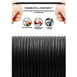 [3 Pack] Apple MFi Certified iPhone Charger 6ft, Cabepow Lightning Cable 6 Foot, iPhone Charging Cord 6 Feet 2.4A USB Cables for iPhone Pro Max/Xs/XR/X/8 Plus/7/6s/6/5c/5 (Black)