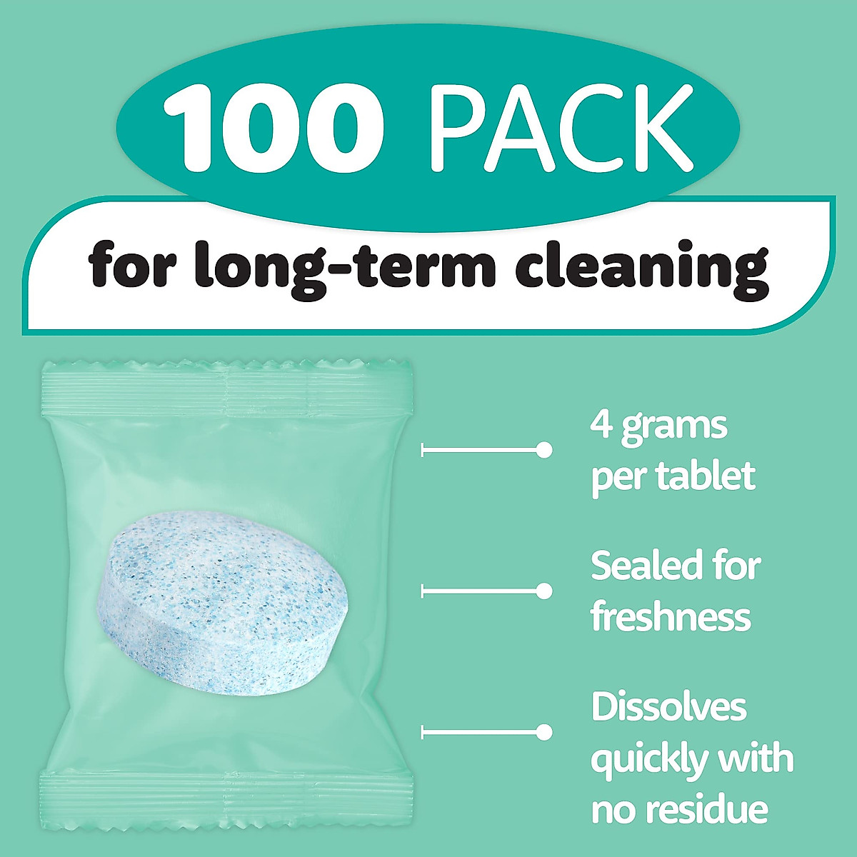 Evergreen Pet Supplies Dog Paw Cleaning Tablets - 100 Count, 4g Tea Tree Oil Fizz Tablets - Dog Itchy Paw Relief - Deep Cleans, Soothes, Moisturizes Yeasty Paw Pads - Helps Stop Frequent Paw Licking