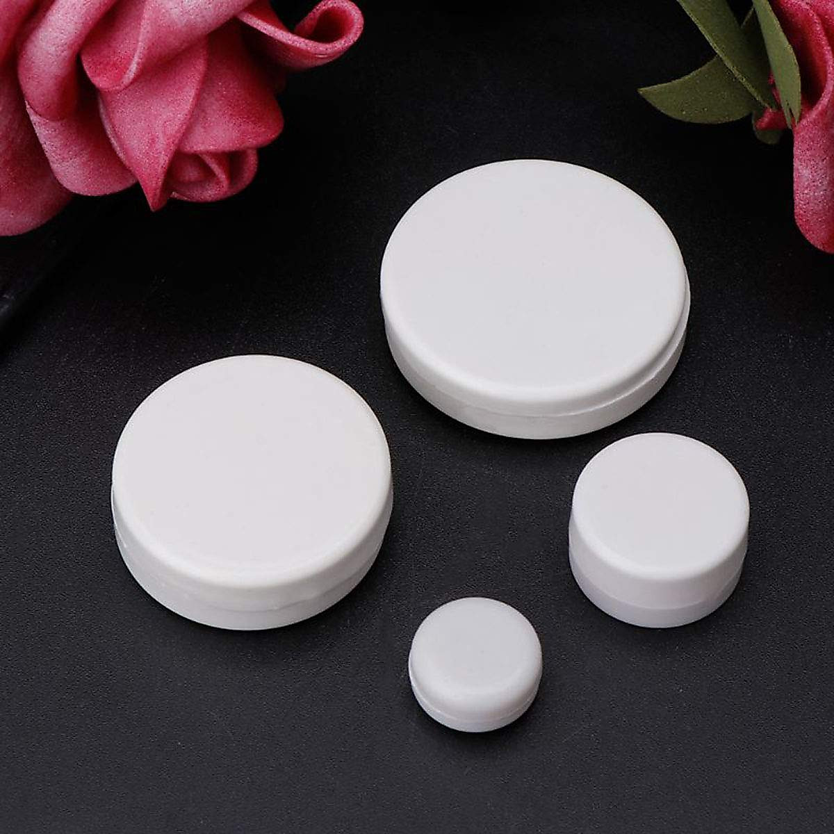 Iceyon 40pcs Rattles Noise Maker Insert Rattle Toy Rattle Box Repair Fix for Baby Pet Dog, 18222527Mm, WhiteTransparent