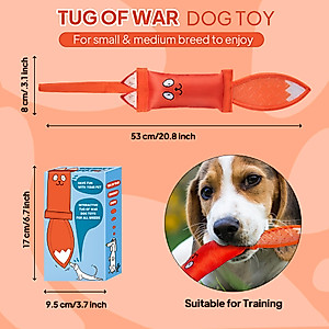 PetiFine Tug of War Dog Toys - Squeaky Dog Toys for Small Dogs - Tough Dog Toys for Aggressive Chewers - Training Interactive Dog Chew Toys - Puppy Toys to Keep Them Busy