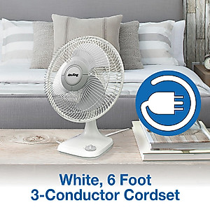 Air King 9102 12-Inch 3-Speed Oscillating Table Fan
