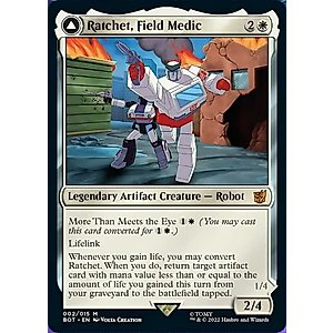 Magic: the Gathering - Ratchet, Field Medic // Ratchet, Rescue Racer (002) - Transformers