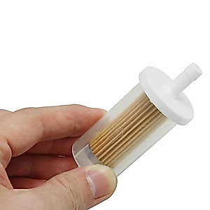 DGZZI 2PCS 1/4" 695666 Fuel Filters For Briggs and Stratton Professional Engines 845125 691035 5065 5065D 5065K 493629 MTD Craftsman Cub Cadet Troy Bilt Lawn Mower Tractor