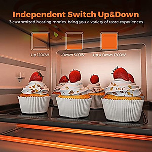 Air Fryer Oven Combo 10-in-1: Airfryer Toaster Oven Combo - 1700W Large Airfryer Convection Oven Countertop Combo with Rotisserie | Dehydrator, 16 Quart (AF520T-16Q)