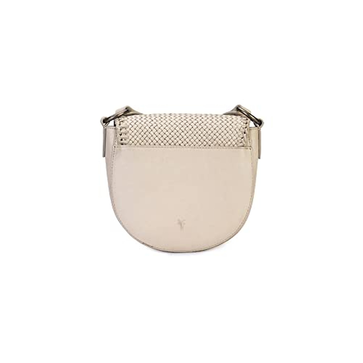 Frye Melissa Woven Saddle Bag, Cream