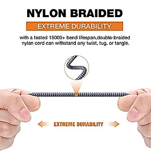 RIKSOIN RCA Splitter Cable, 2-Pack RCA Y Cable Nylon Braided RCA Splitter 1 Male 2 Female Audio Cord Y Adapter for Speakers, CD/DVD Players, TV, Subwoofers, Amplifiers (28cm/0.9FT)