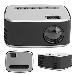 1920x1080p Portable Videop Projector, HD 1920x1080 Home Theater Portable LED Video Mini Projector 1080P HDMI USB Audio Portable Video Player for Headphone/computer/set top box(US)