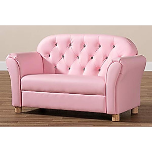 Baxton Studio Loveseats, Pink