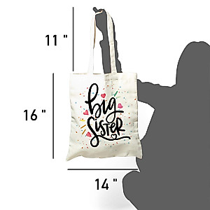 FORBIDDEN PAPER Wayan gift Lovely Wayan natural cotton reusable tote bag Best Sister eco-friendly shopping bag Backpack Shoulder bag Birthday Christmas gift