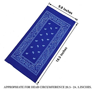 Cutewing 10PCS Paisley Neck Gaiter Face Mask Magic Headband Outdoor Bandanas Multi Headwear Sweatband Elastic Seamless Face Cover for Yoga Running Hiking with UV Resistant