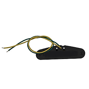 2Pcs Yootones Electric Guitar Single Coil Sound Pickup Audio Transducer Compatible with ST Guitar Replacement Part (Black)