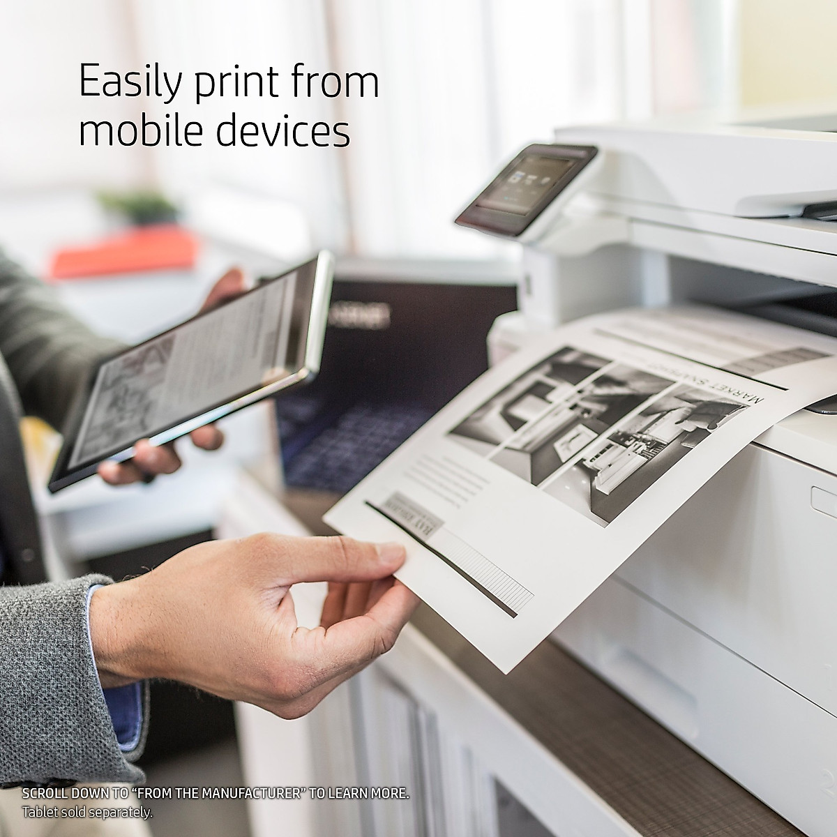 HP LaserJet Pro M426fdn Multifunction Laser Printer with Built-in Ethernet & Duplex Printing (F6W14A) (Renewed)