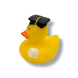 Cool Holiday Rubber Ducks (2") Standard Size. (12 Pack) Cute Duck Bath Tub Pool Toys. (Graduation Rubber Ducks)