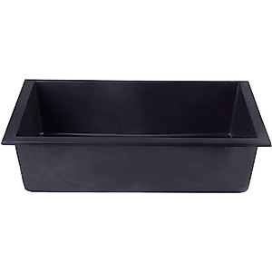 ALFI brand AB3020UM-W Undercount Single Bowl Granite Composite Kitchen Sink, 30", White