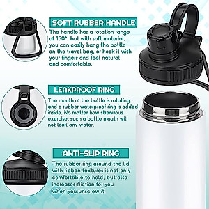 TOVERKAU 8 Pack 20 OZ Sublimation Sport Water Bottles Sublimation Tumblers Skinny Straight Bulk, Vasos para Sublimar, Sublimate Cups Blanks for Vinyl Project, Stainless Steel, Insulated, Twist Lid