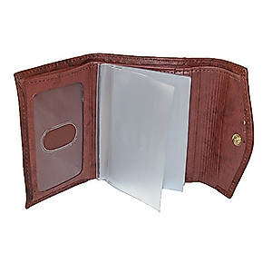 Buxton womens Heiress Pik-me-up? Mini-trifold wallets, Mahogany, One Size US