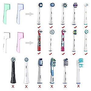 Electric Toothbrush Holder with 1 Charging Stand Slot, 1 Toothbrush Stand and 4 Toothbrush Head Stands + 4 PCS Toothbrush Head Covers for Oral B